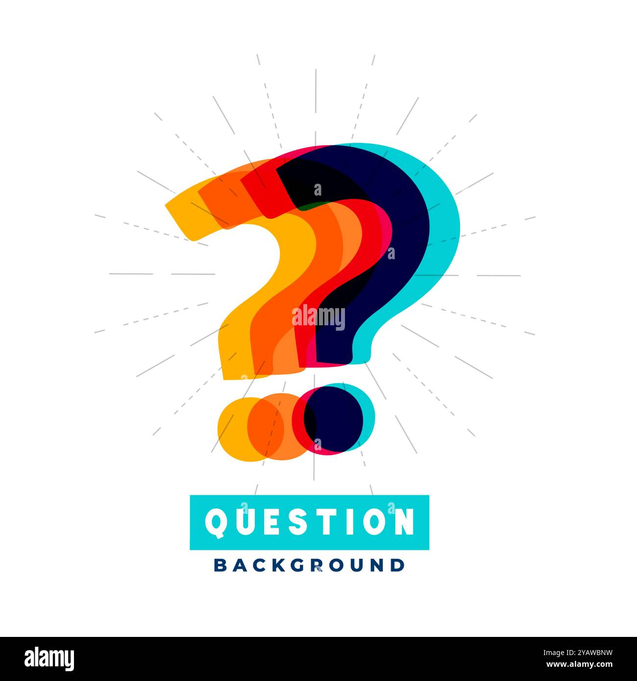 artistic question mark sign background solve mystery and confusion vector Stock Vector Image ...