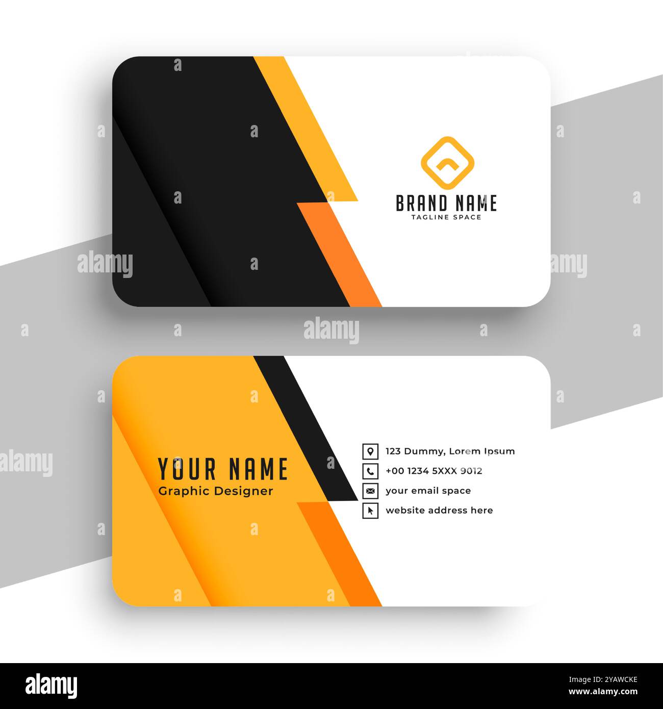 professional business identity card layout for office biz vector Stock ...
