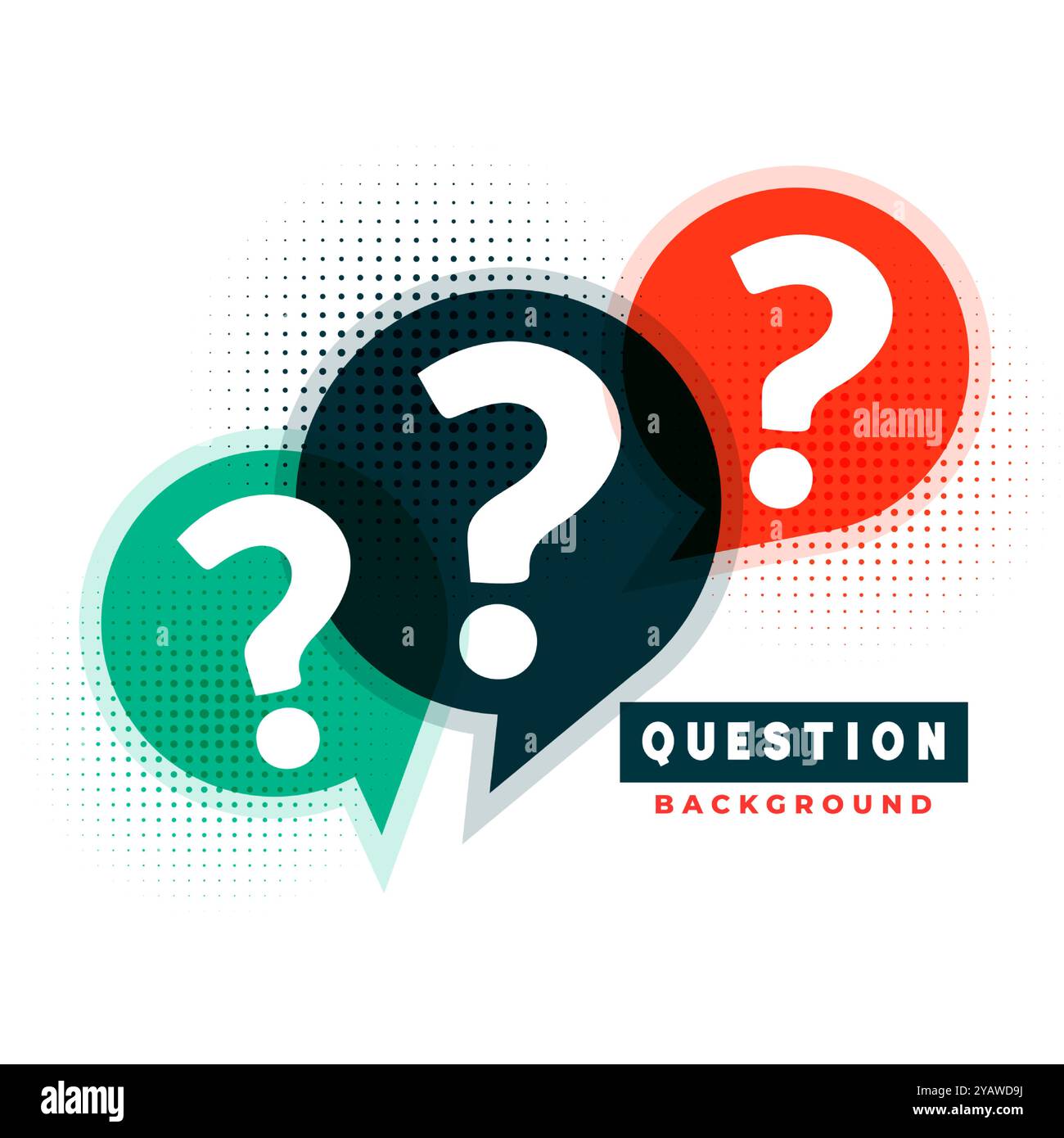 modern question mark sign background with chat bubble design vector ...