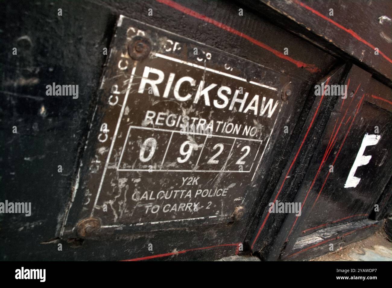 Rickshaw registration plate hi-res stock photography and images - Alamy