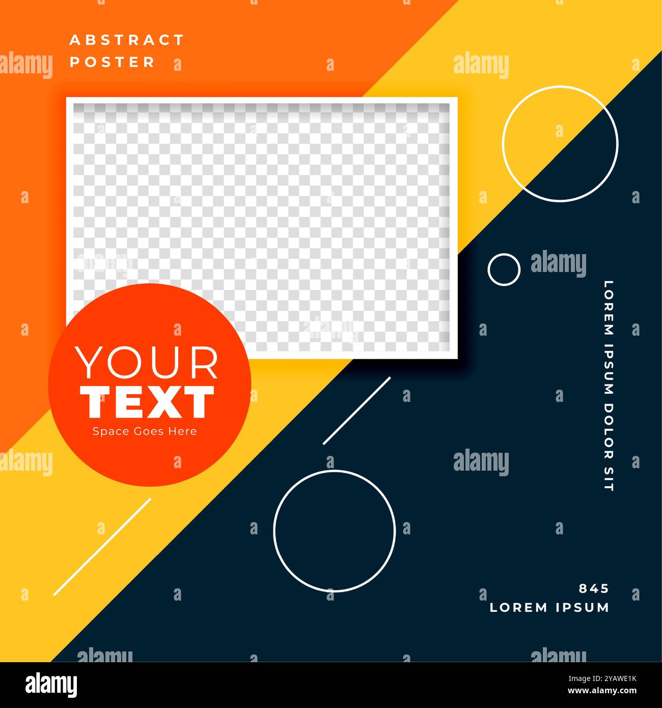 modern and trendy social media promo template with blank space vector ...