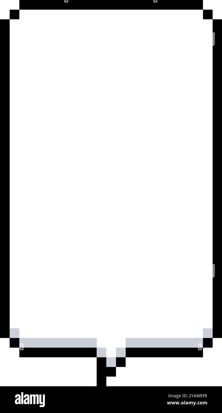 Pixel speech bubble. Pixel text box. Retro game chat frames. Message ...