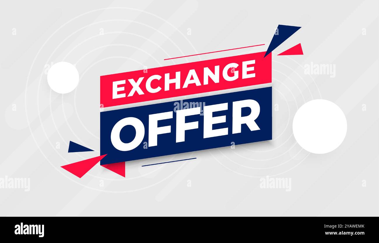 flash exchange offer background for business marketing vector Stock ...