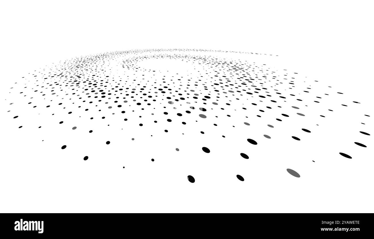 abstract halftone dotted perspective pattern background design vector Stock Vector Image & Art ...