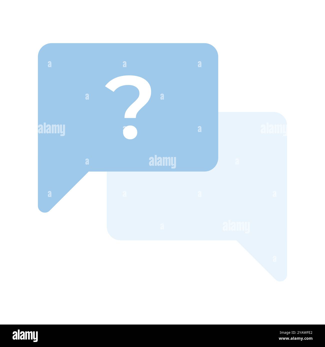 Flat style icon of query, question mark, ready for premium use Stock ...