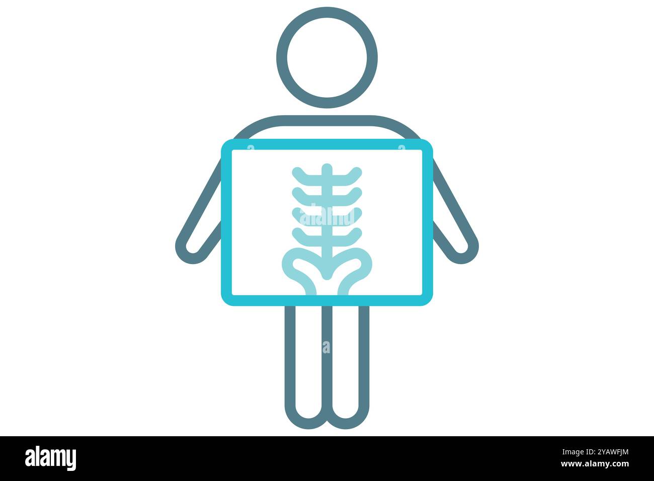 X Ray icon. line icon style. icon related to medical. health elements ...