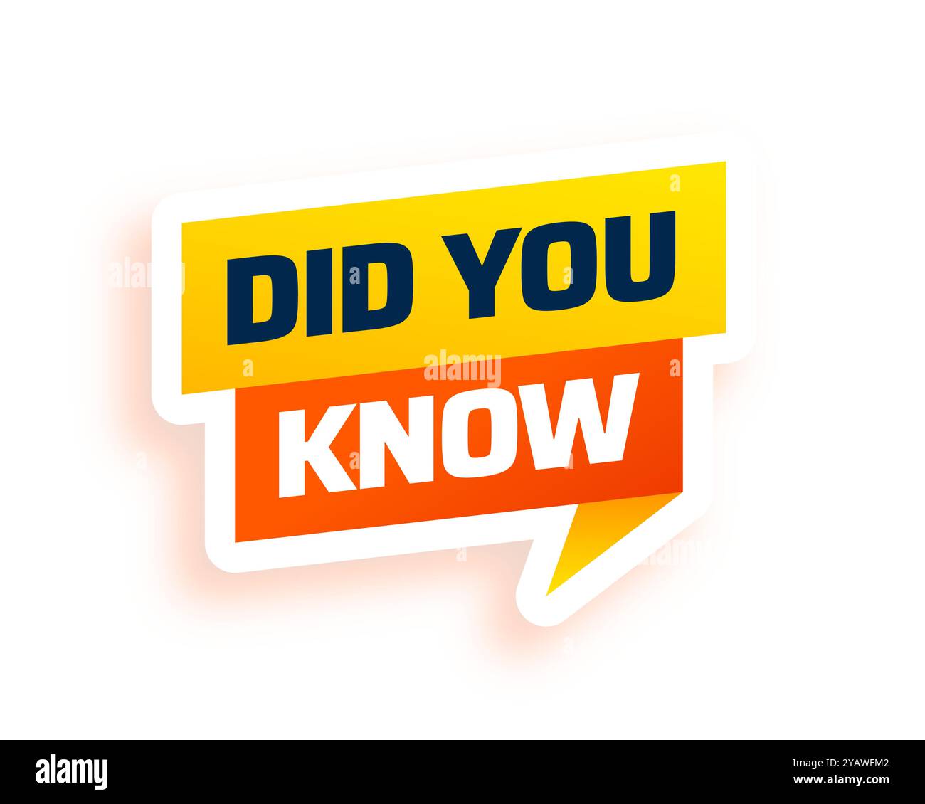 did you know facts template for social talk and discussion vector Stock ...