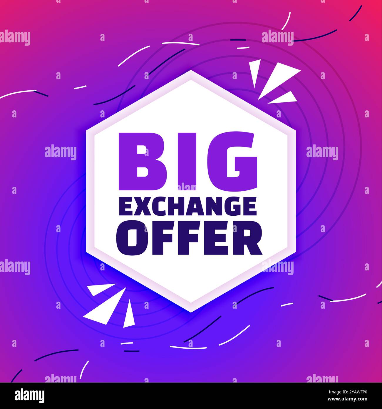 modern big exchange offer background swap and save vector Stock Vector ...