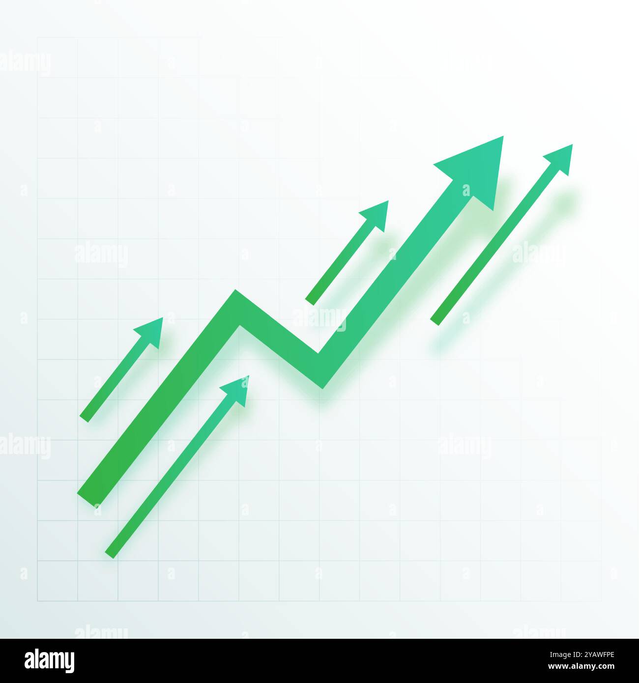 Arrow showing upward trend hi-res stock photography and images - Alamy