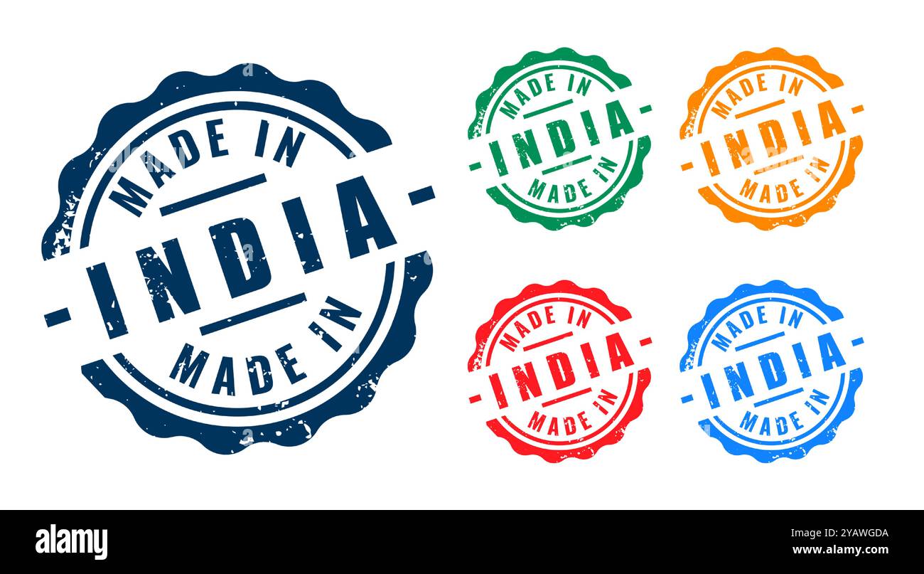 India stamp vector vectors hi-res stock photography and images - Alamy