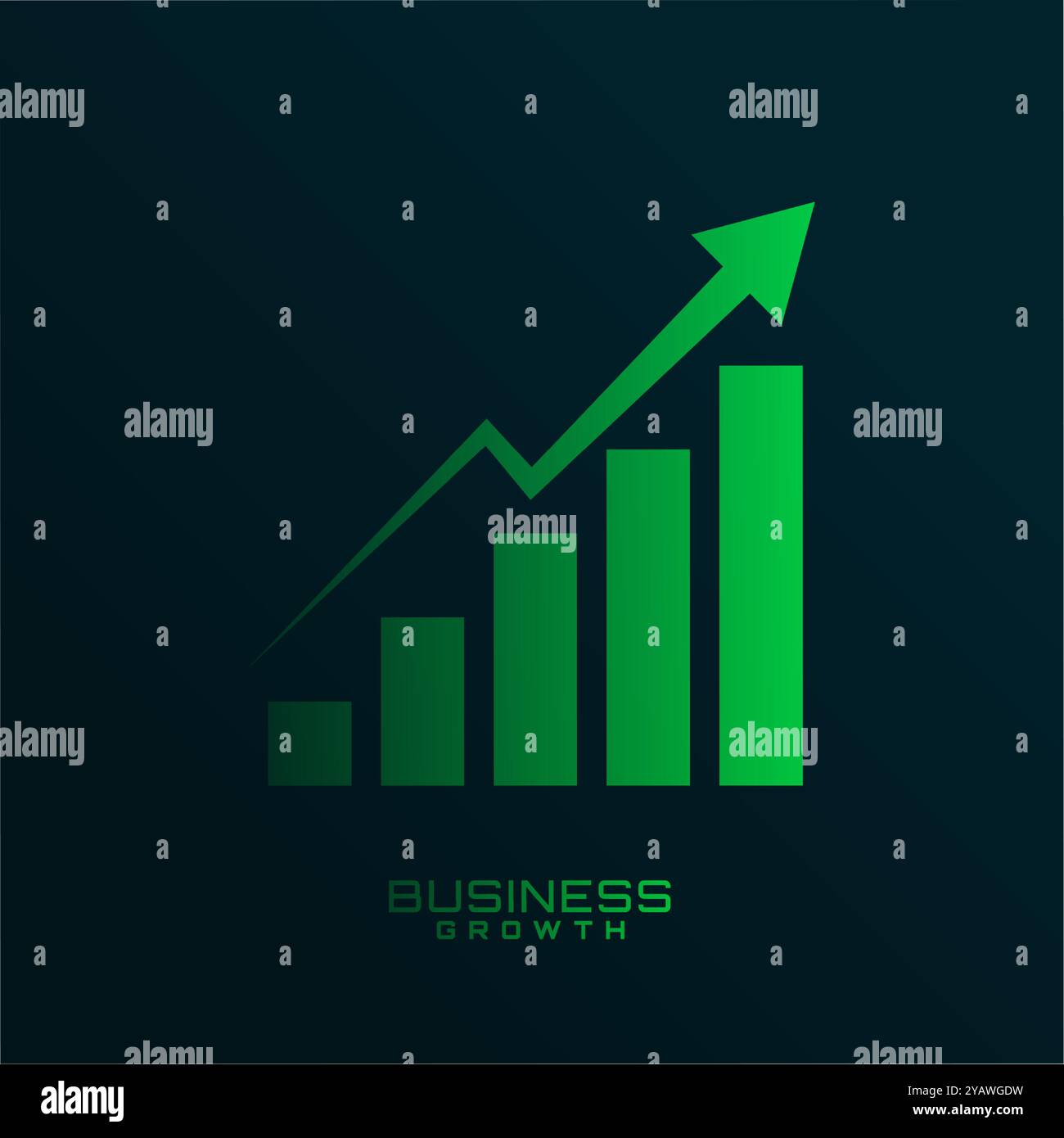 financial stock market statics graph with upward growth arrow vector Stock Vector Image & Art ...
