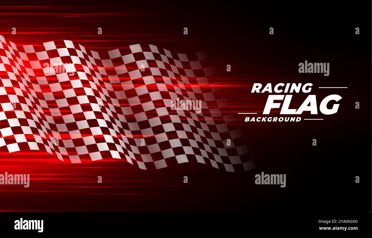 flowing rally flag background with light effect vector Stock Vector ...
