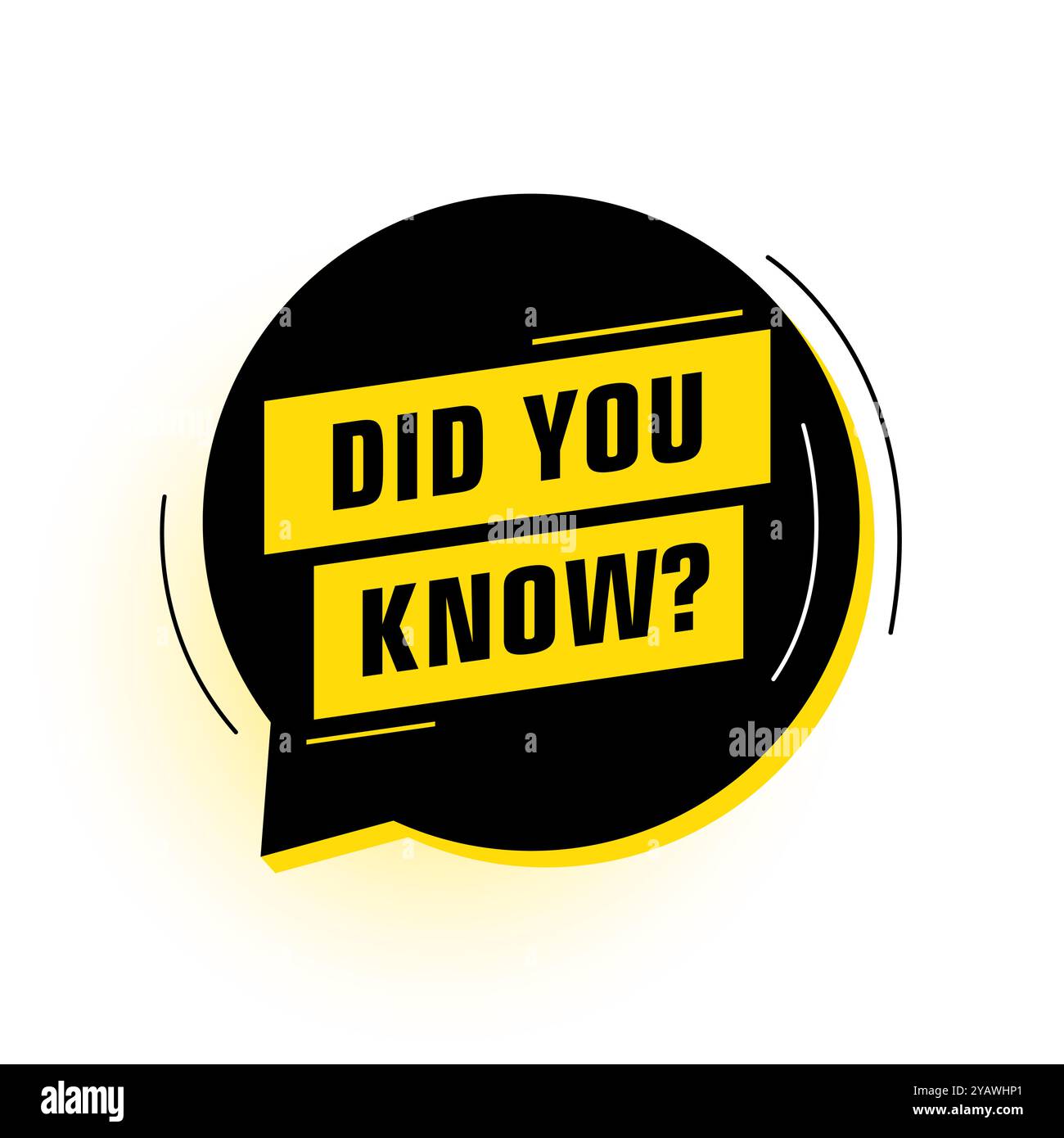 did you know chat bubble template in modern style vector Stock Vector ...