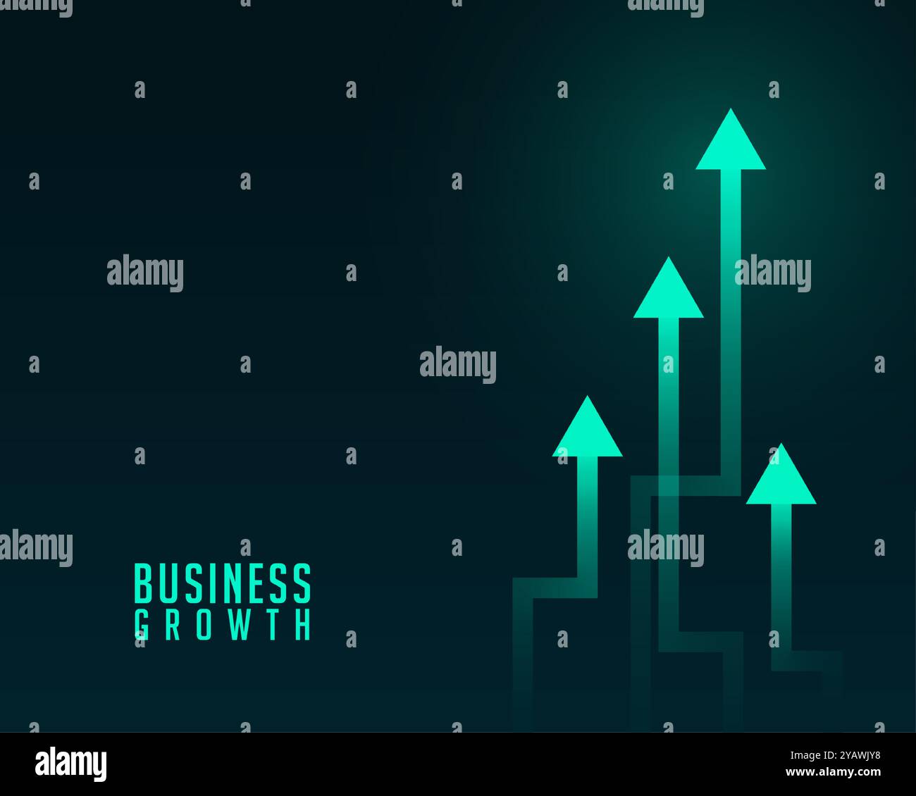 business stock market background with shiny growth arrow vector Stock Vector Image & Art - Alamy