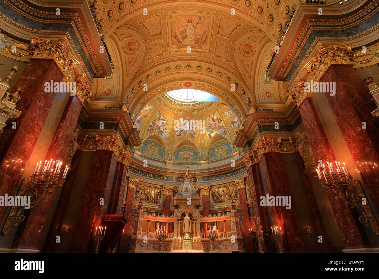 St. Stephen's Basilica, a Roman Catholic place of worship, at Szent ...