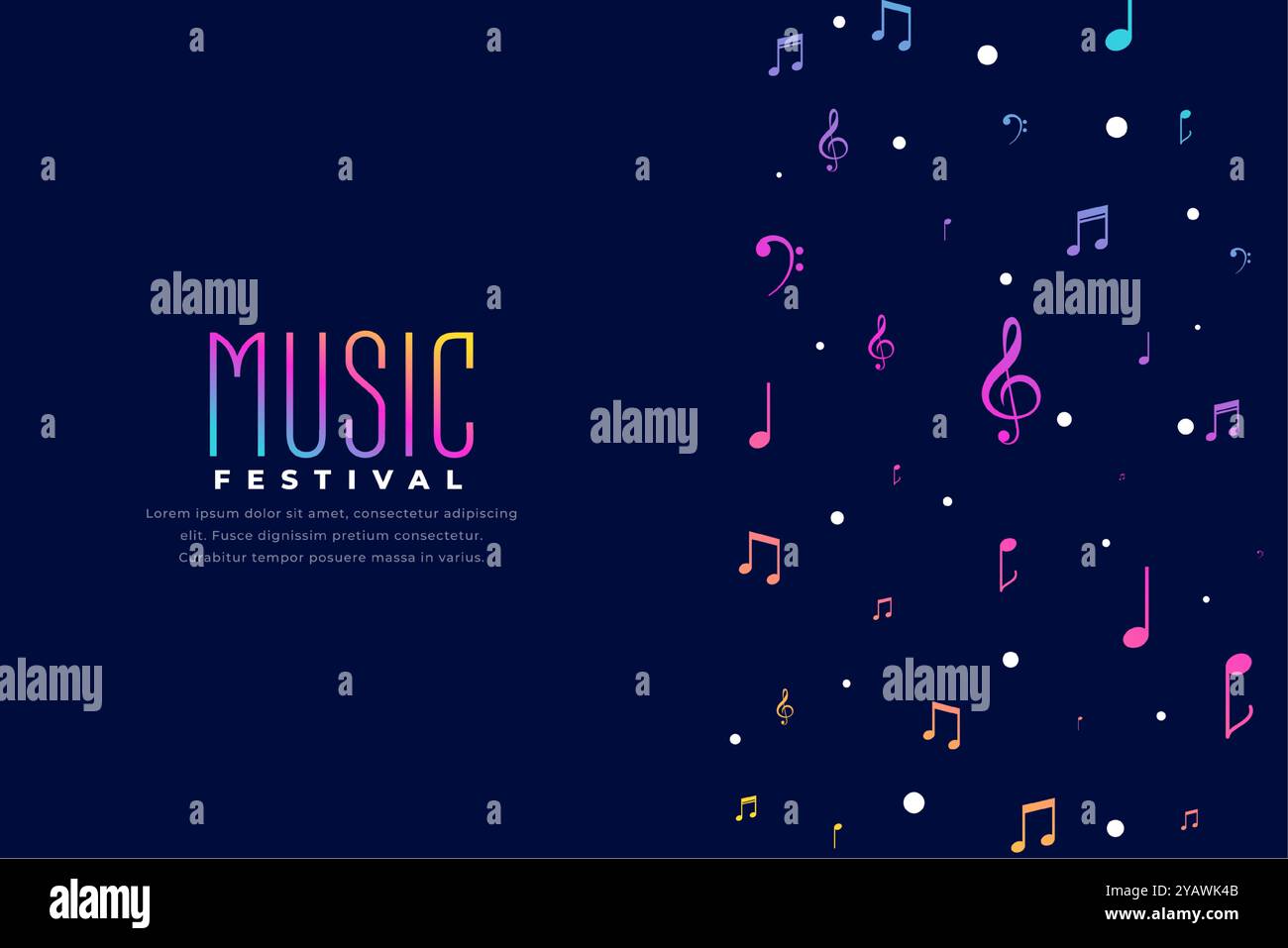 key and chord music noted backgrounds for event flyer or composition ...