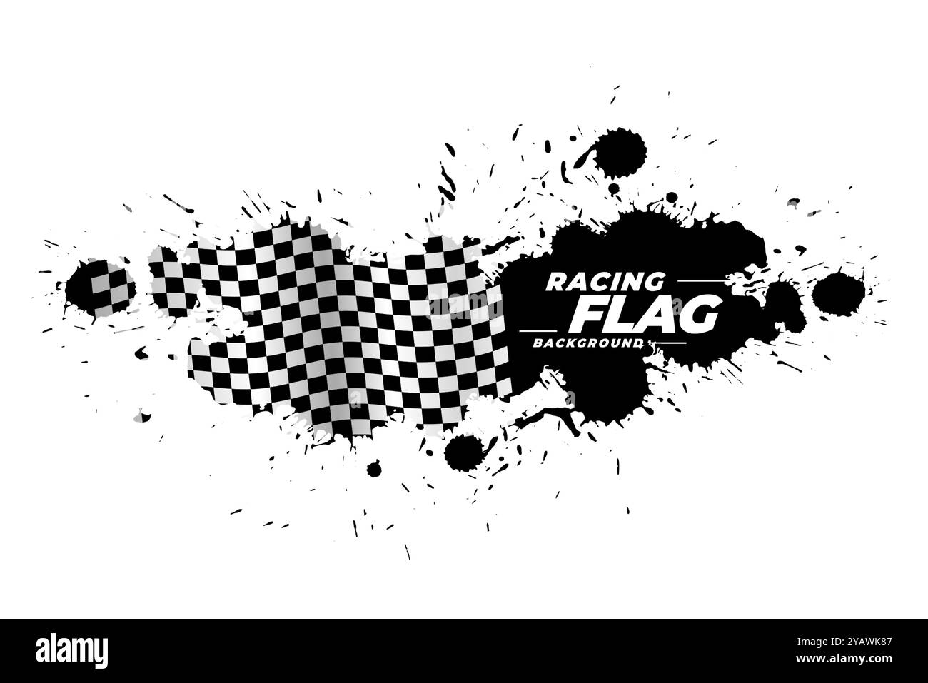 dirty motorsport racing flag background for start and finish vector ...