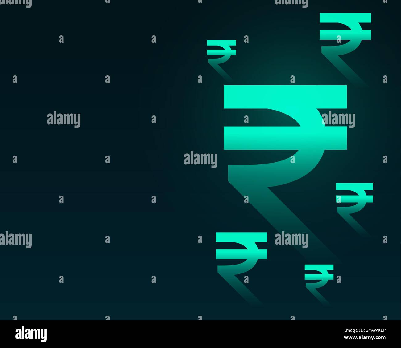 Glowing Indian Inr Rupee Symbol Background For Retail Market Vector Stock Vector Image And Art Alamy
