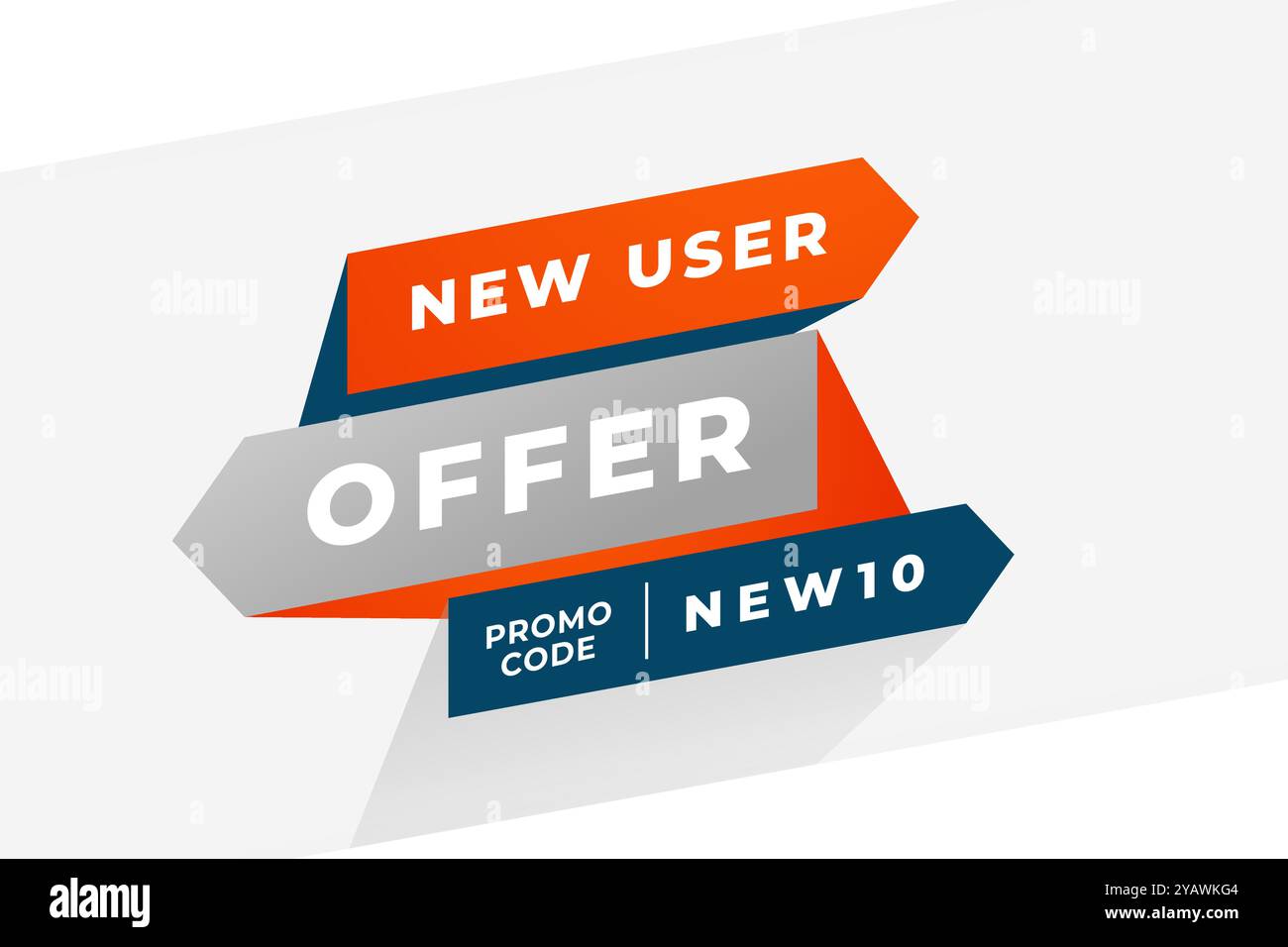 exclusive promo code template for new web user vector Stock Vector ...