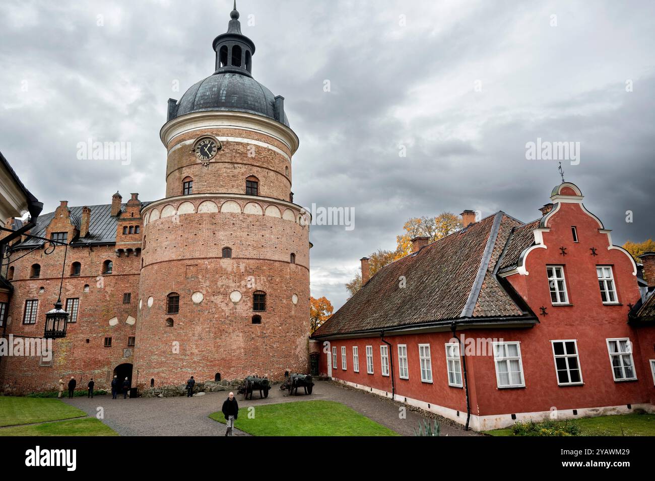 Gripholm Castle in Mariefred, Sweden. The castle was built in the 16th ...