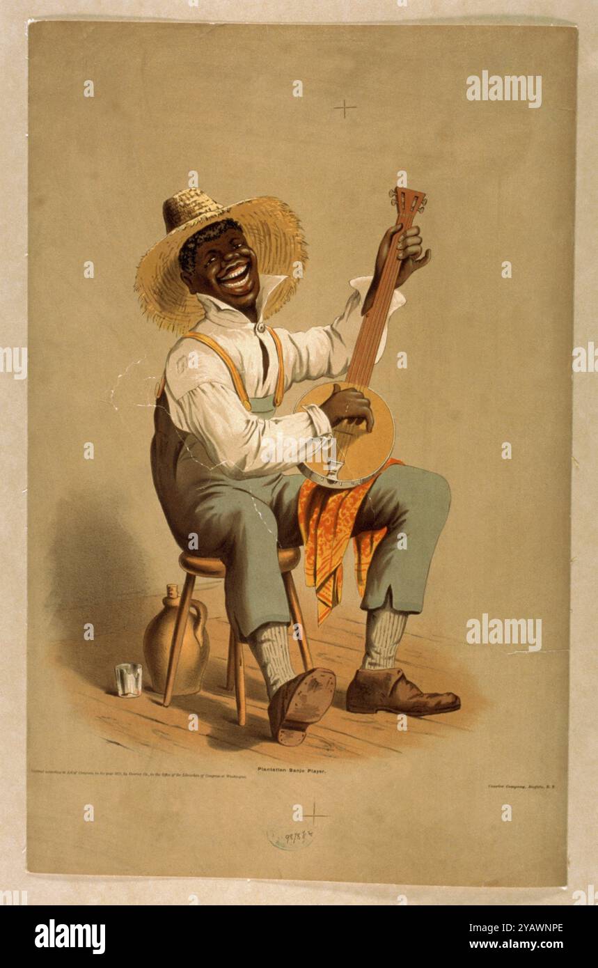 Plantation banjo player c1860-65 (poster) : lithograph showing an ...