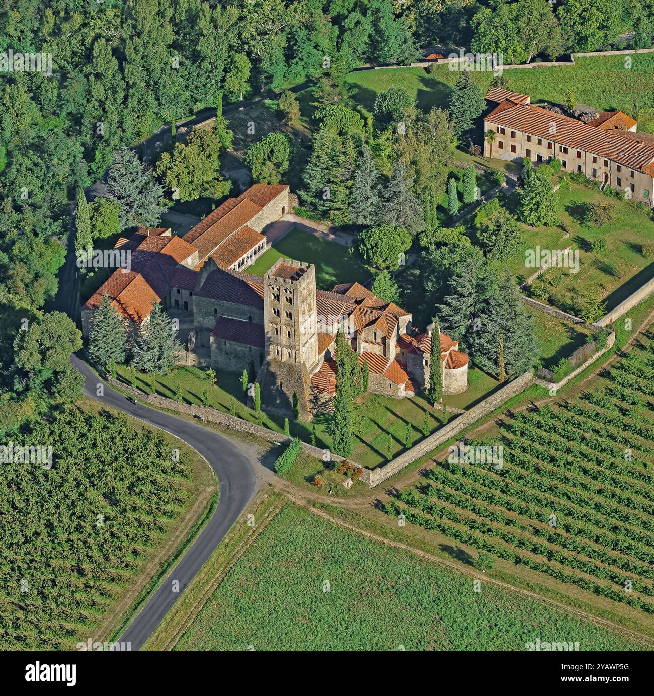 France, Pyrénées-Orientales department, Abbey of Saint-Michel Cuxa ...