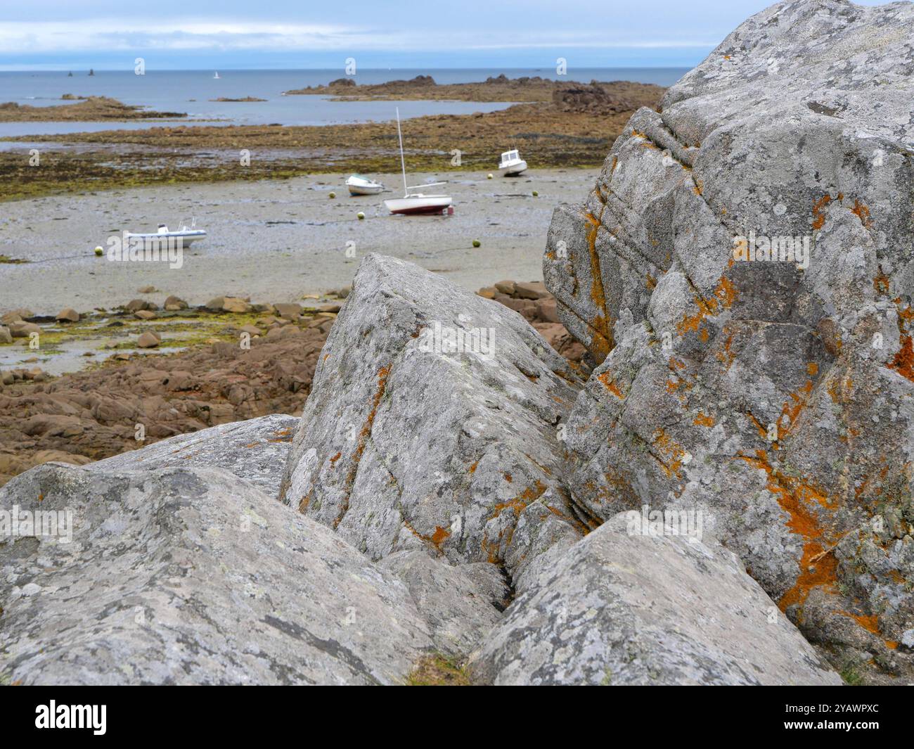Brittany. Around Pleubian in the Cotes d'Armor, along the GR34, the ...