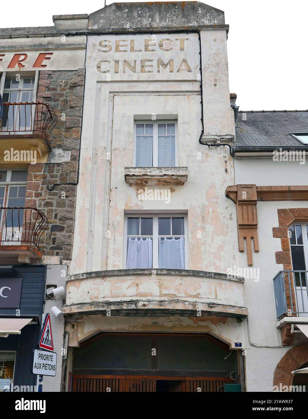 Brittany. Old Select cinema of Perros-Guirec in the Cotes d'Armor ...