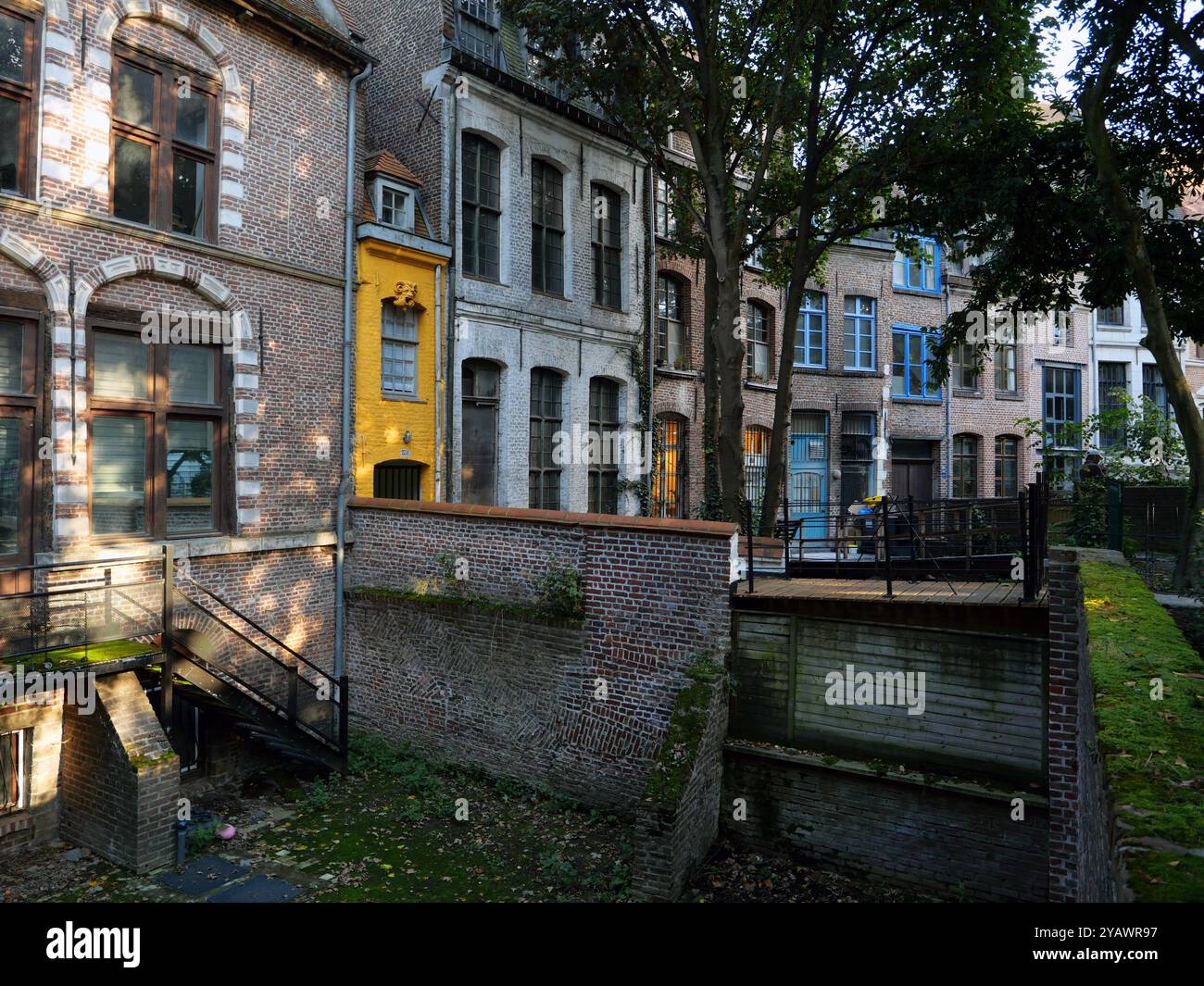 France. Lille, small houses with brick facades. FRANCE, LILLE, LILLOIS ...
