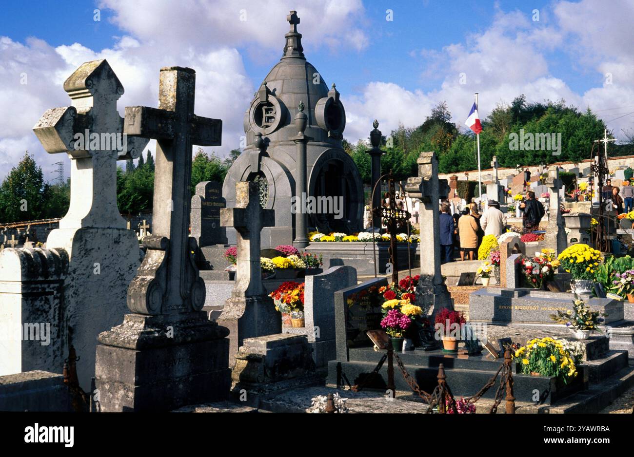 France. The cemetery of Lizy-sur-Ourcq (Seine-et-Marne) FRANCE ...