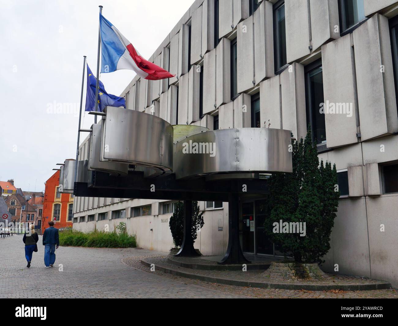 France. The Palais de Justice in Lille, built by Jean Willerval between ...