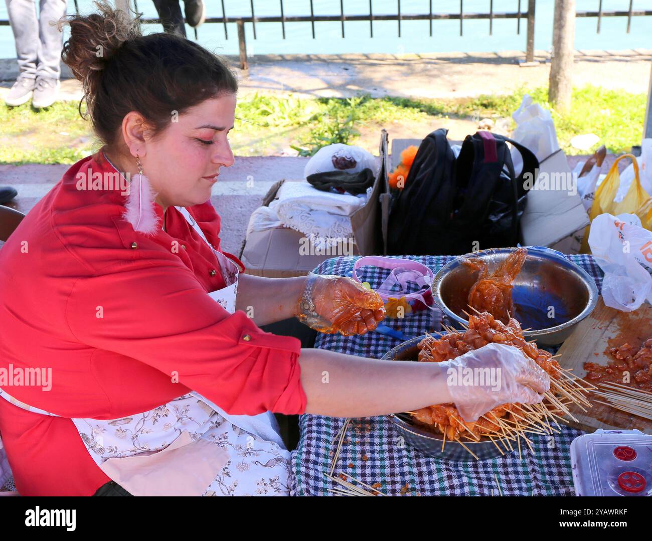 Adana kebab woman hi-res stock photography and images - Alamy