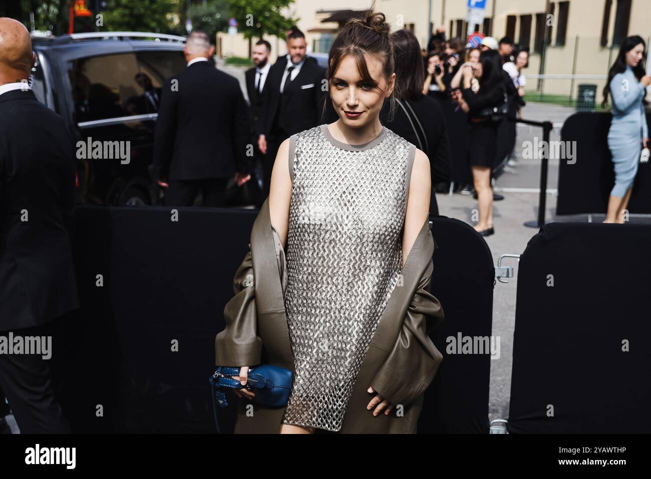 Milan, Italy. 17th Sep, 2024. Letizia Toni attends the Fendi Fashion ...