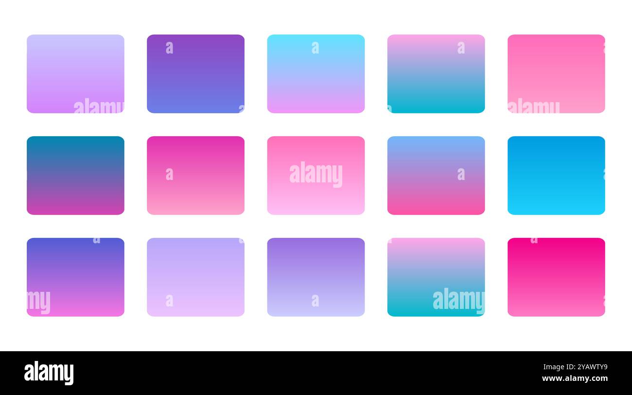 collection of abstract gradient color banner for presentations vector ...