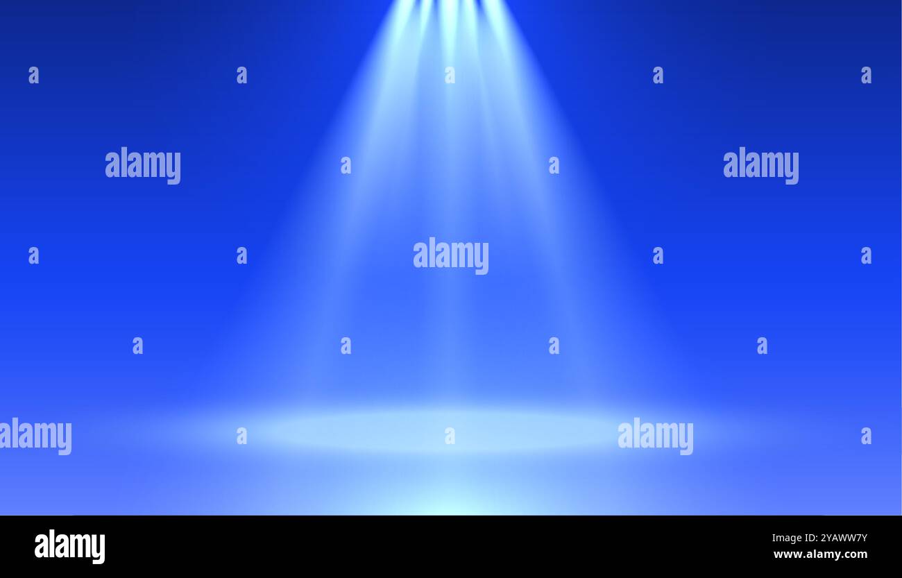 glowing studio spotlight illumination background for cinema or theater ...
