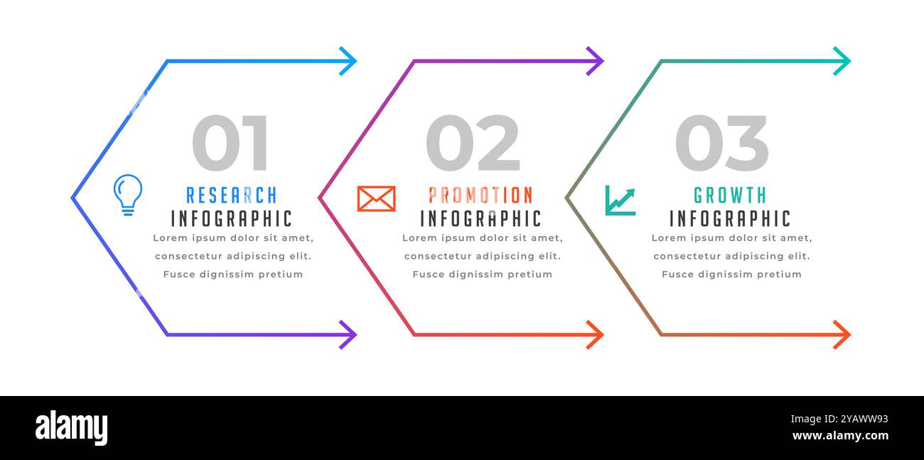 modern infographic process workflow banner with 3 step option vector ...