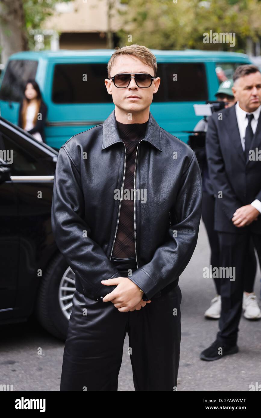 Dennis Mojen attends the Boss Fashion Show during the Milan Womenswear ...