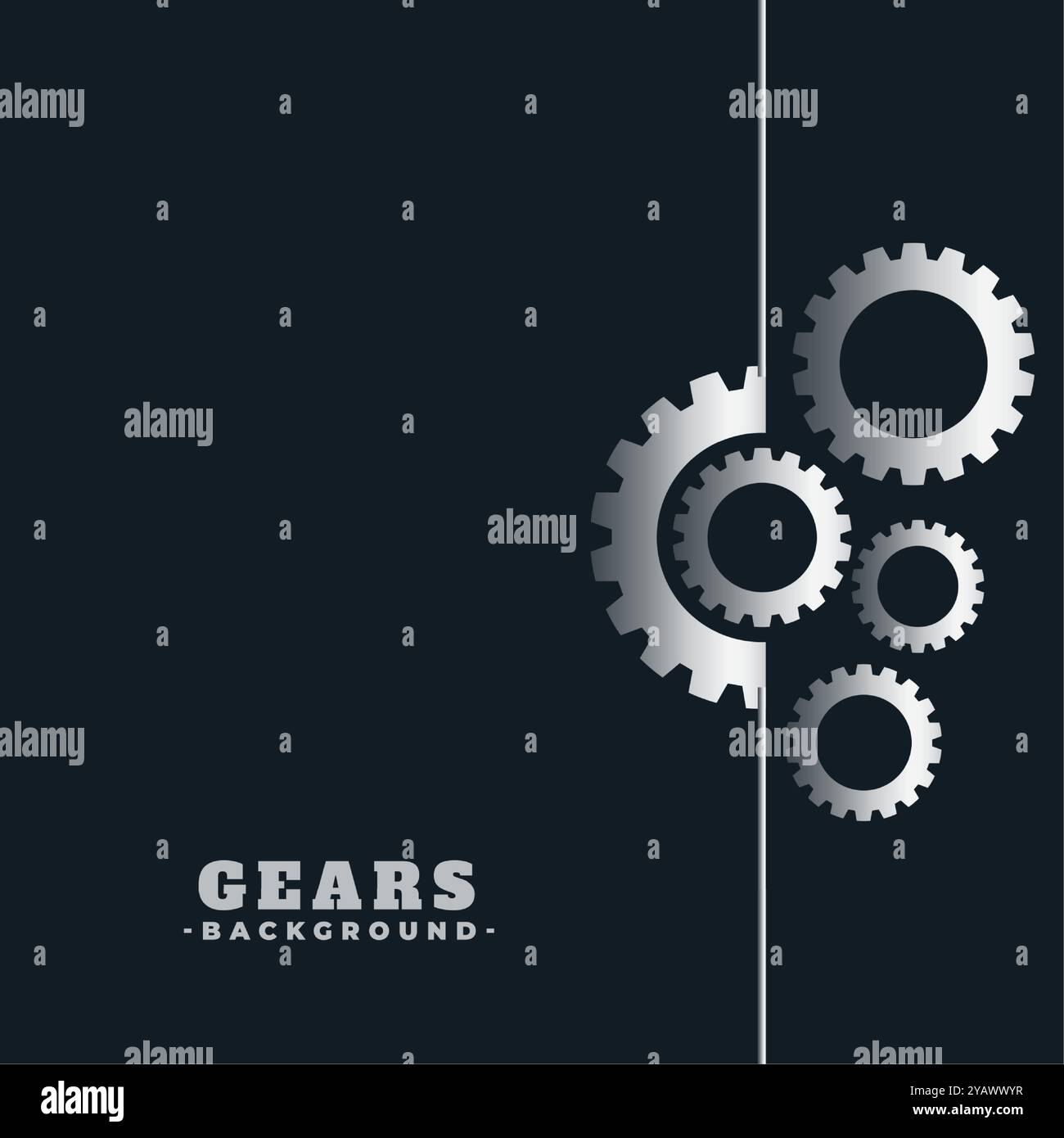 abstract cog gearwheel dark background design vector Stock Vector Image ...