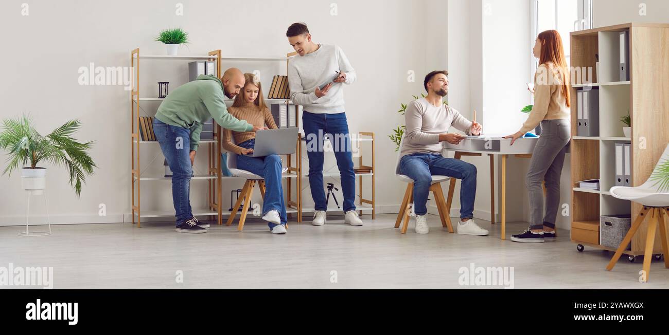 Office work business people diverse group, friends working together for ...
