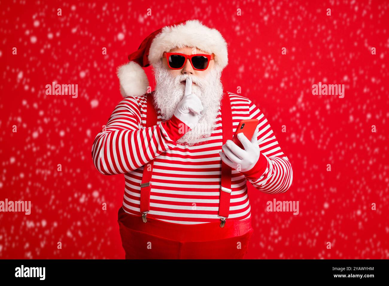 Shhh santa hi-res stock photography and images - Alamy