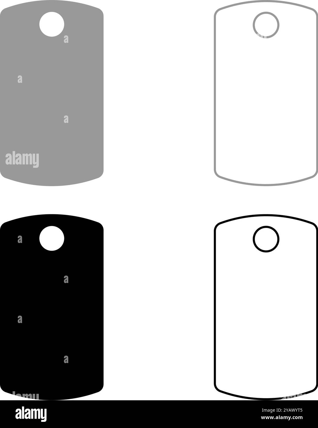 Dog tag military soldier animal tokens for collar set icon grey black ...