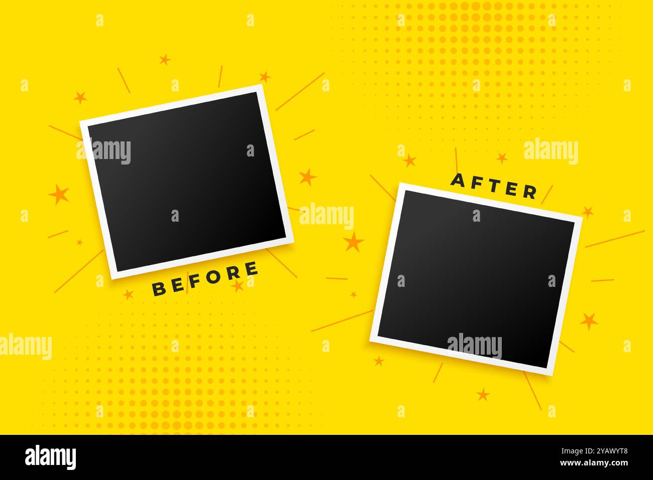 Template before after background Stock Vector Images - Alamy