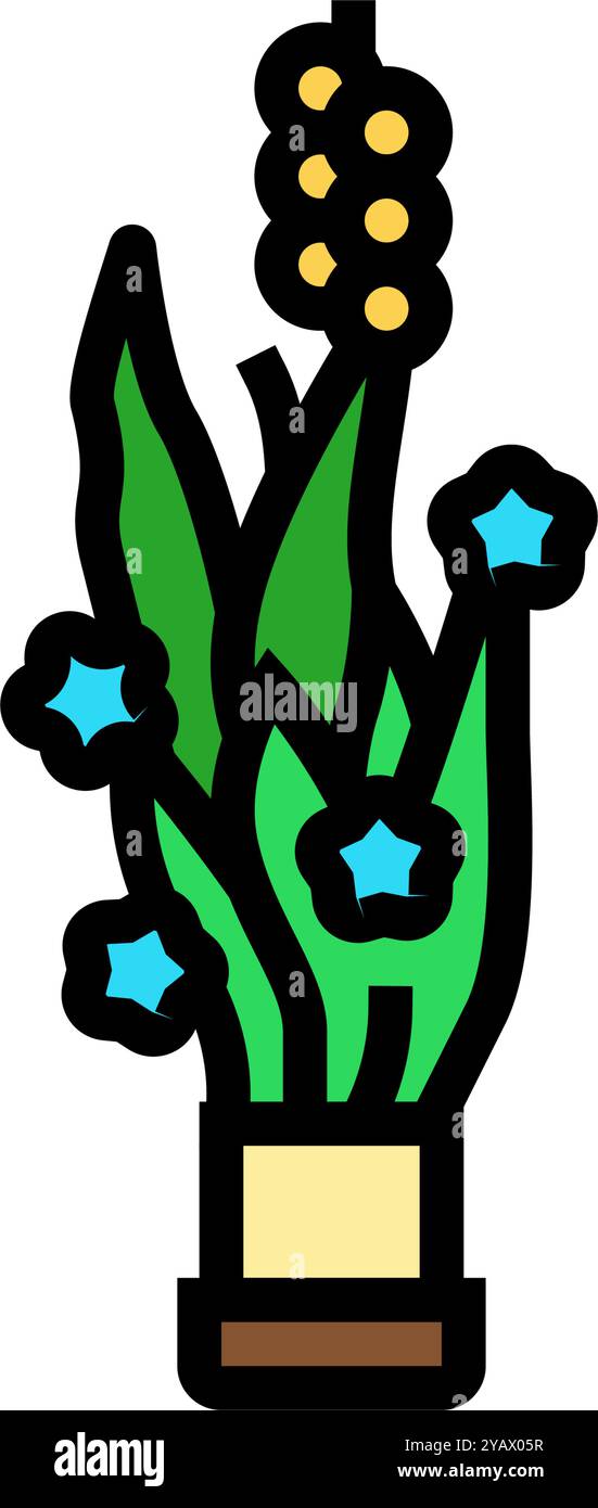 Vertical floral arrangement Stock Vector Images - Alamy