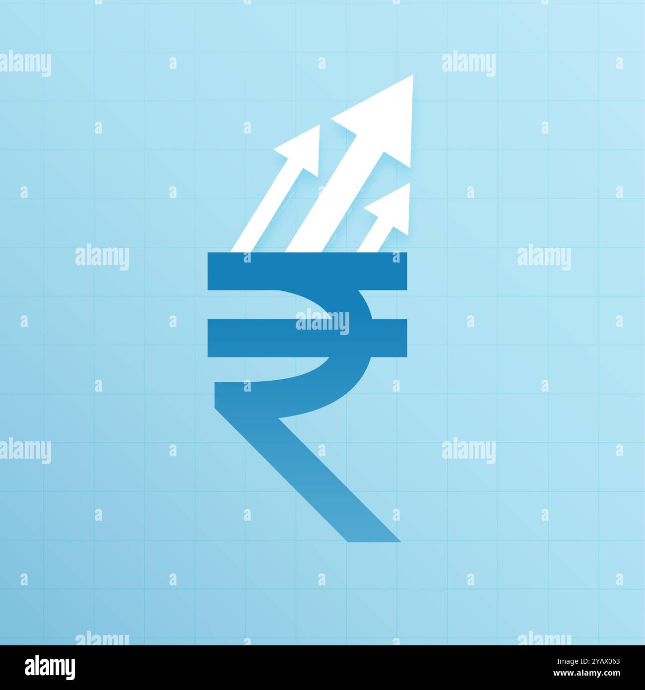 indian inr rupee sign background with strong position concept vector ...