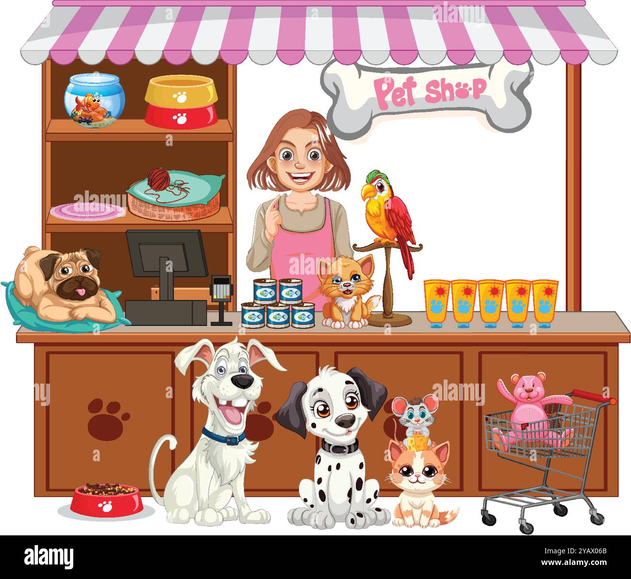 Small pet toys Stock Vector Images - Alamy