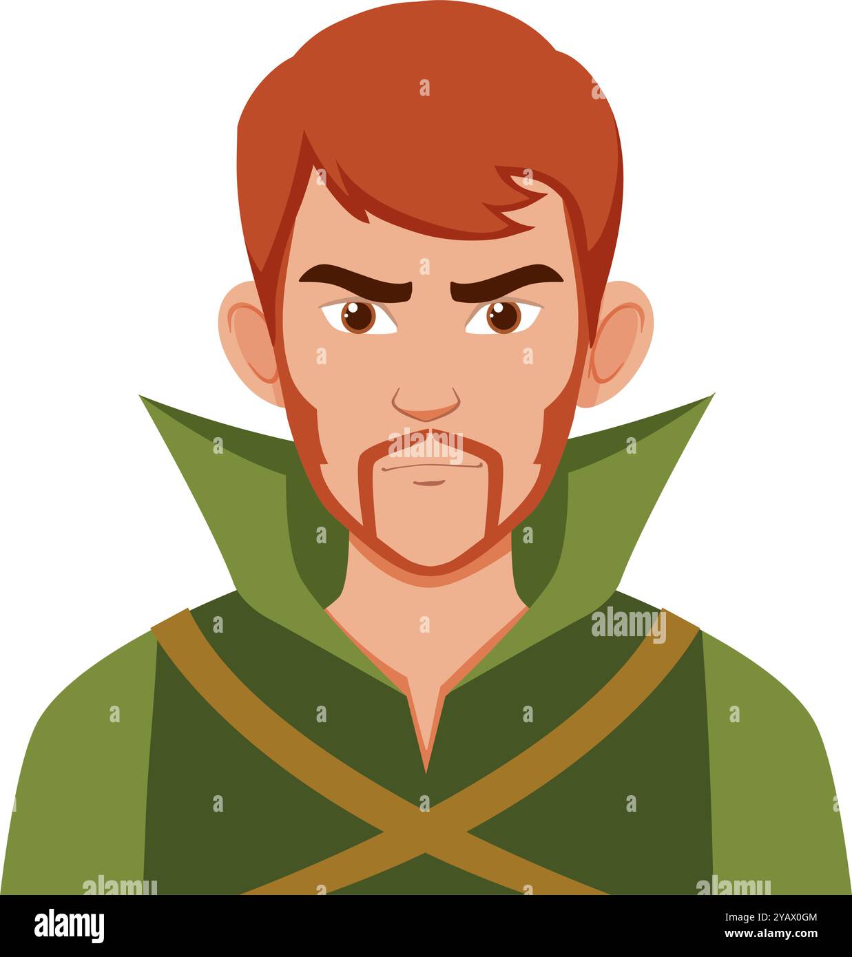 Illustration of a serious elf warrior Stock Vector Image & Art - Alamy