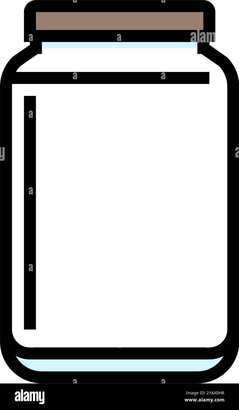 jar glass package color icon vector illustration Stock Vector Image ...