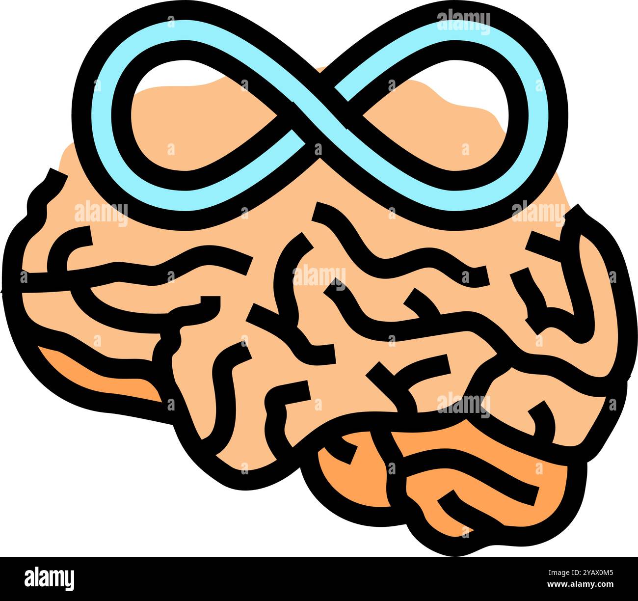 infinity brainstorm color icon vector illustration Stock Vector Image ...