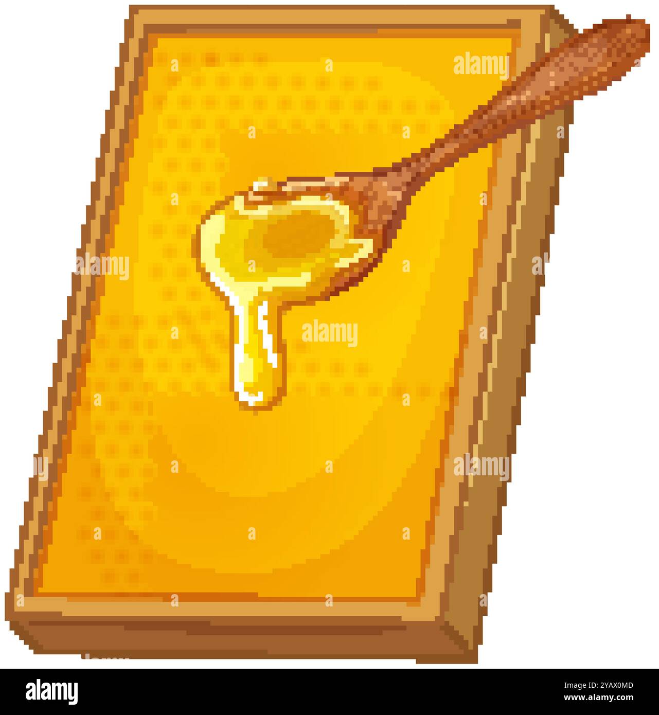Illustration of honey dripping from a spoon Stock Vector Image & Art ...