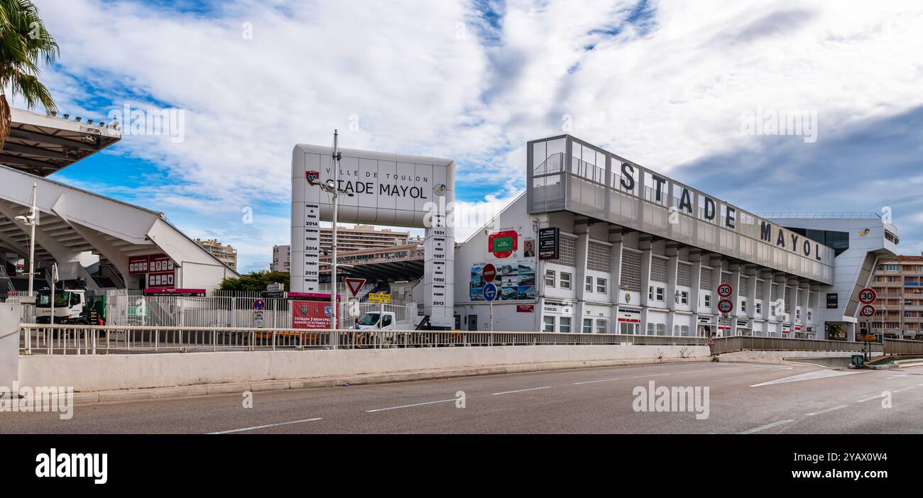 Stade Mayol is a rugby stadium, located in Toulon, Var, Provence Alpes ...